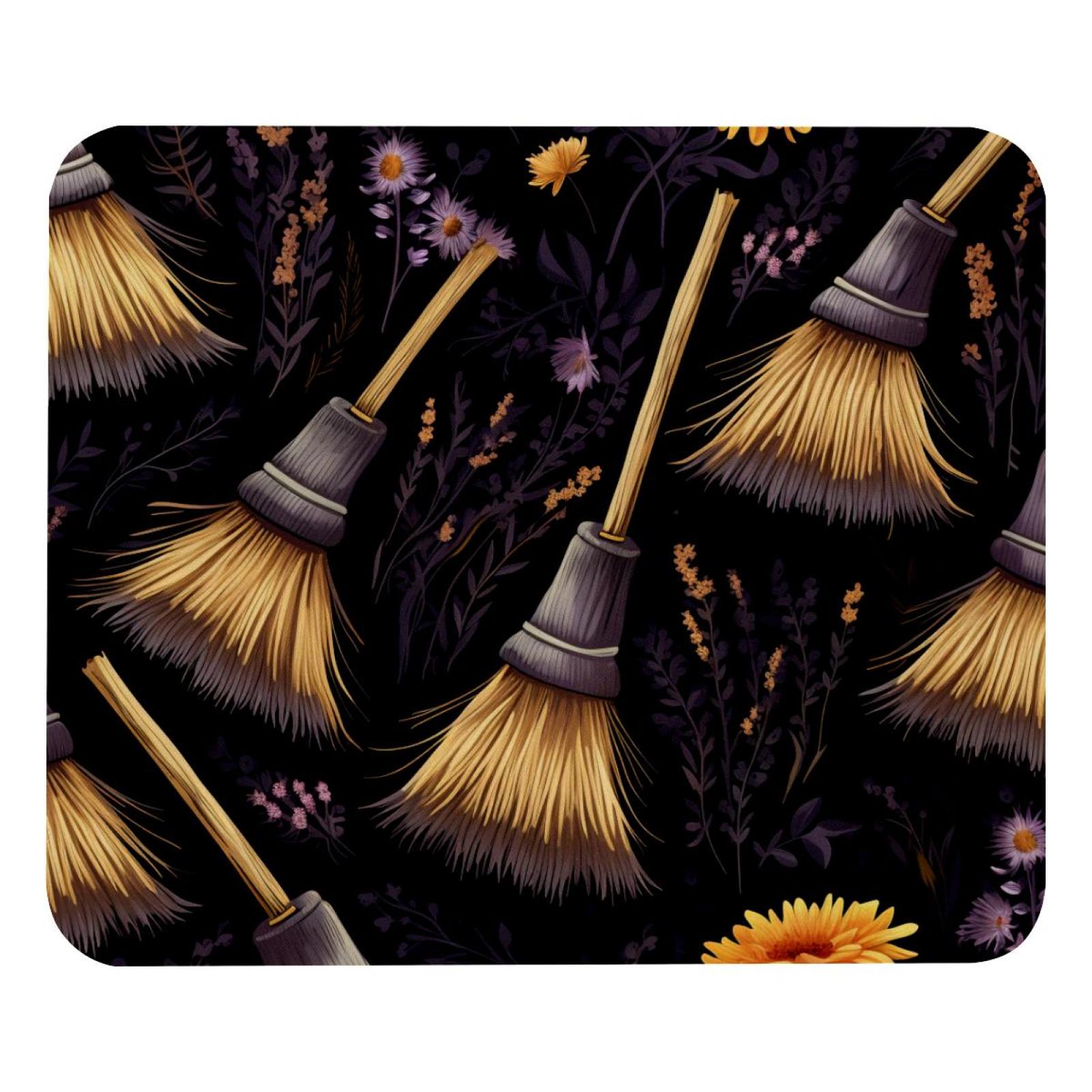 Broom 8.3x9.8 Inch Square Gaming Mouse Pad with Non-Slip Rubber Bottom ...