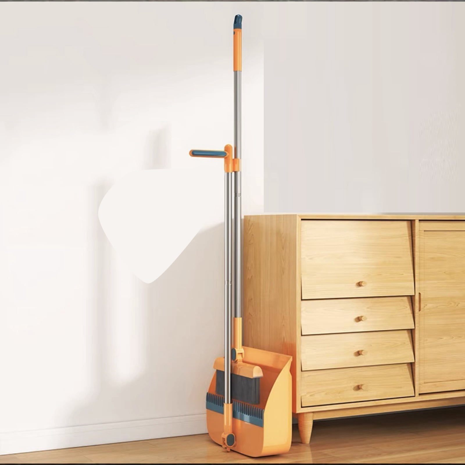 Broom/And Dustpan Set for Home, Home Cleaning Kit Set of 2 - Soft ...