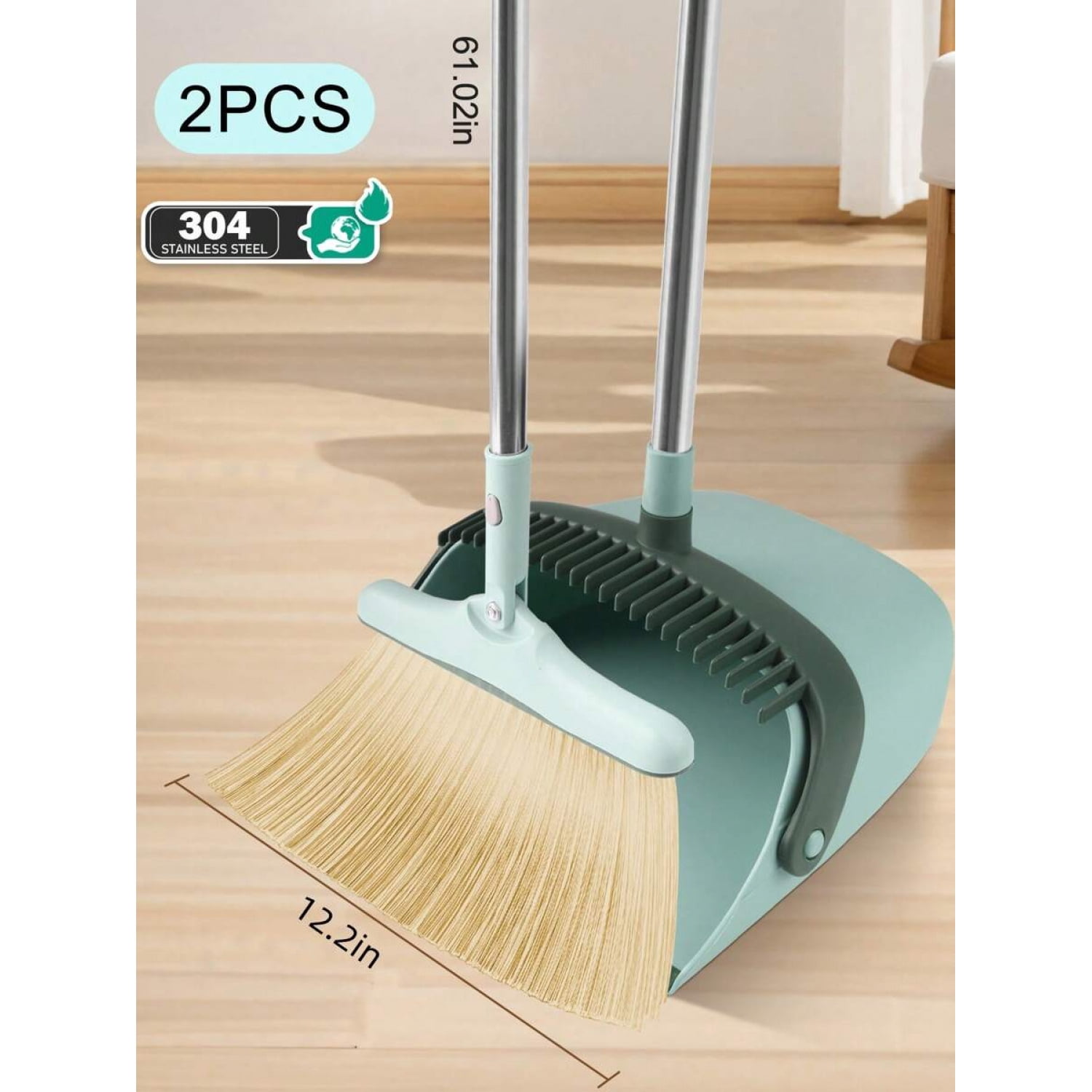 Broom And Dustpan Combo Set For Indoor And Outdoor Sweeping Broom For ...