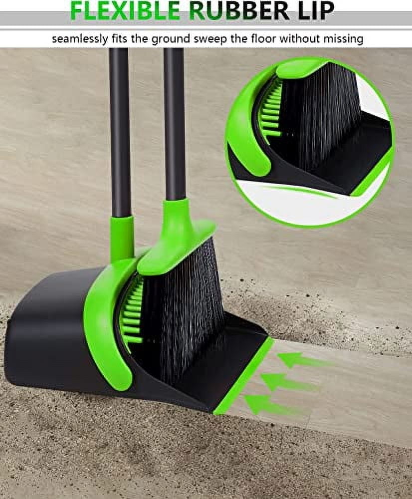 Broom and Dustpan Set, Broom and Dustpan, Broom and Dustpan Set for Home, Upgrade 52" Long ...