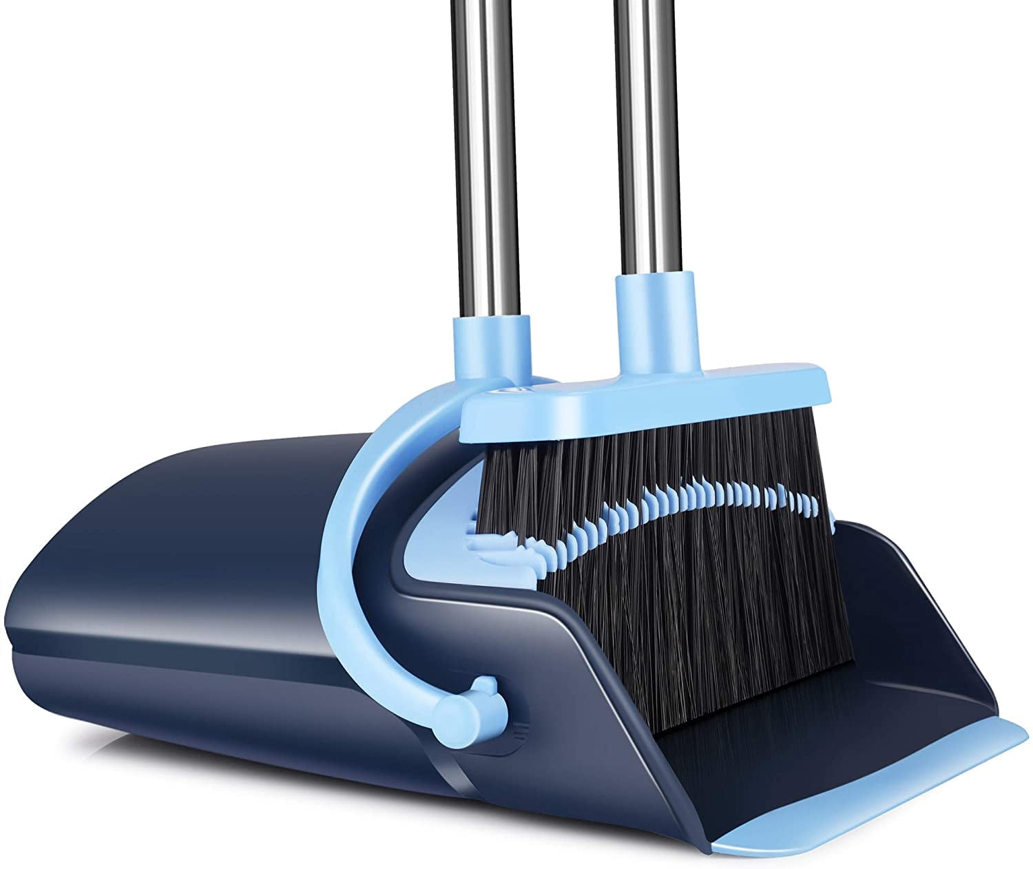 Broom and Dustpan Set for Home Cleaning, 2024 Upgraded Indoor Broom ...