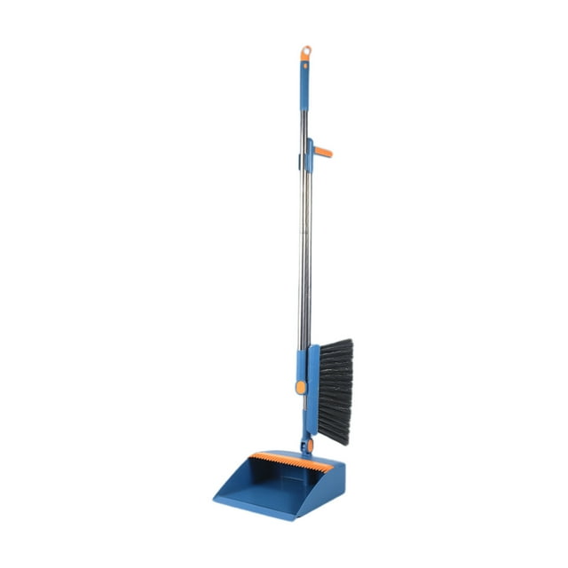 Broom & Dustpan Set, with 33 Inch Long Handle, Broom with Dustpan, Broom and Dustpan Set for ...