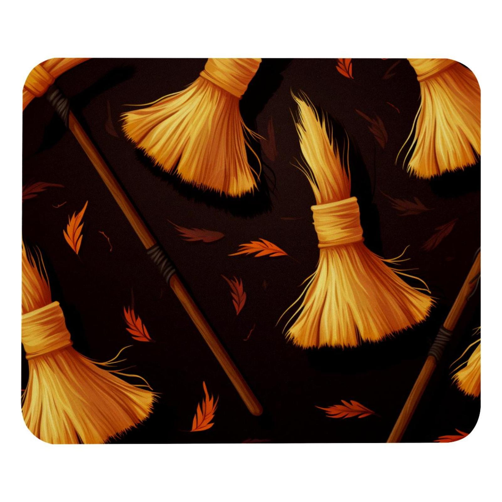 Broom Gaming Mouse Pad, Desk Mat, Square 8.3x9.8 Inch Non-Slip Rubber ...