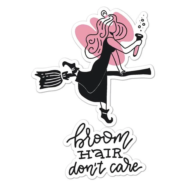 Broom Hair Don'Te Sticker Indoor Outdoor Phone Decal Water Bottle ...