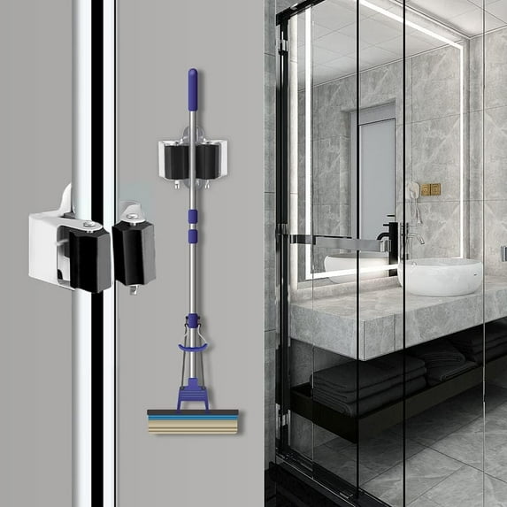 Broom Hanger,Mop Holder Wall Mount 30 Pack, Broom Holder Wall Mount for ...