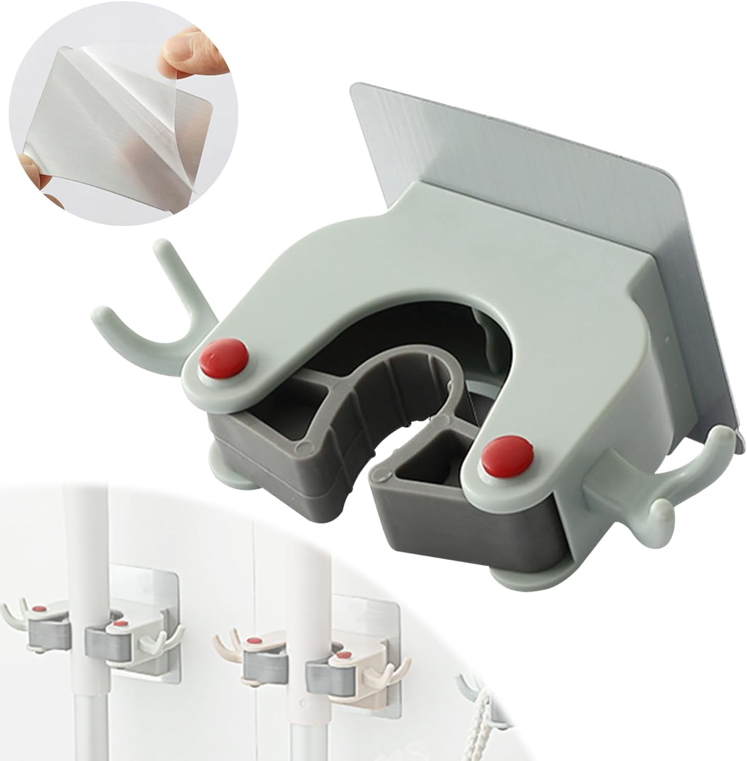 Broom Hanger,Mop Holder Wall Mount, Broom Holder Wall Mount for Hanging ...