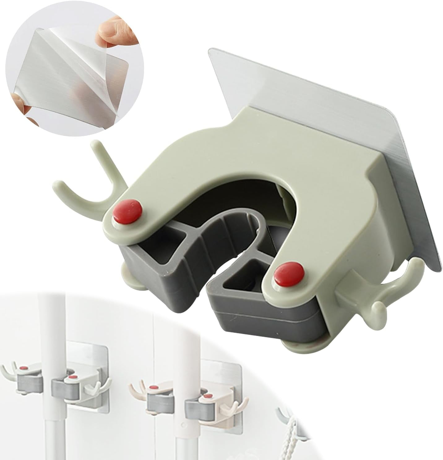 Broom Hanger,Mop Holder Wall Mount, Broom Holder Wall Mount for Hanging ...