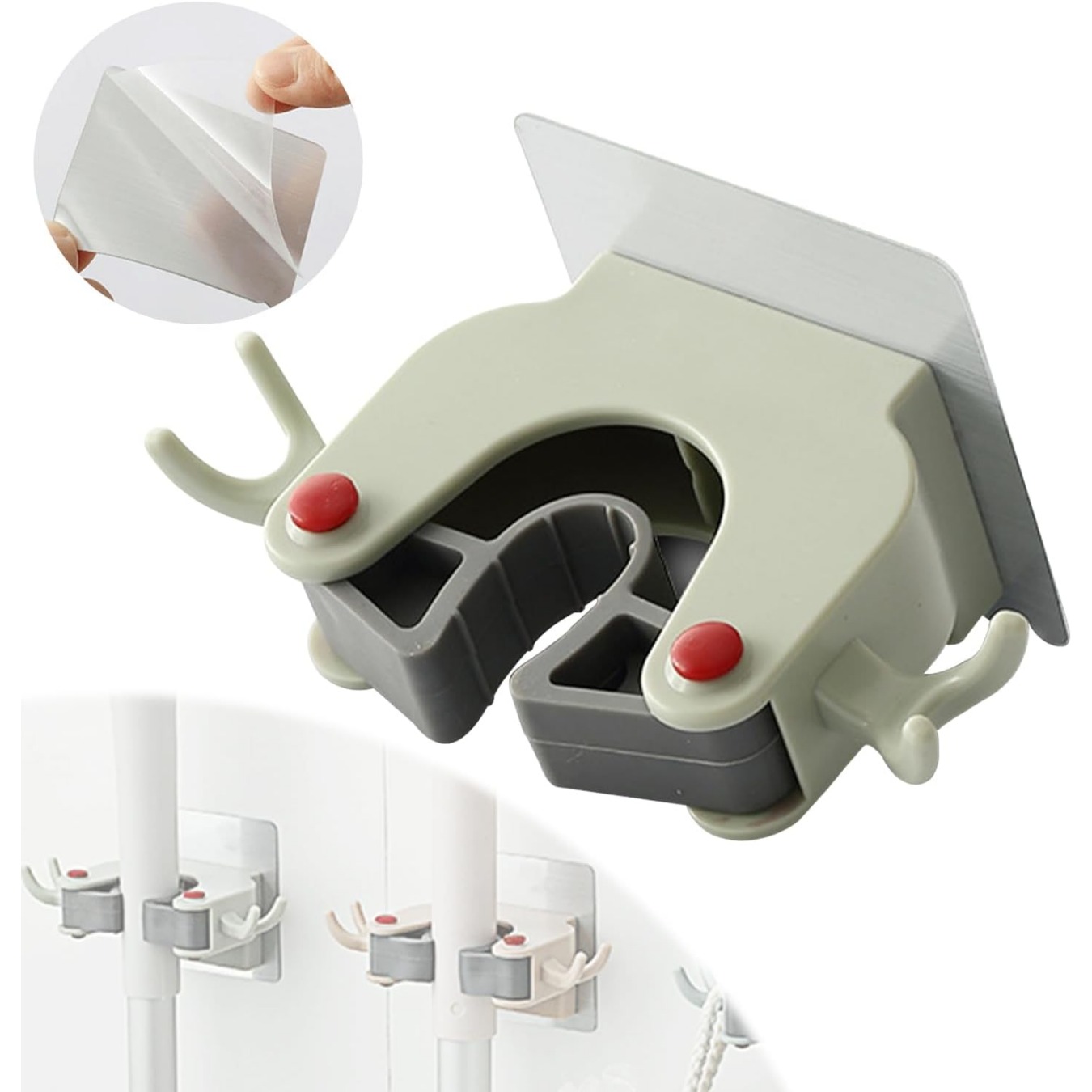 Broom Hanger,Mop Holder Wall Mount, Broom Holder Wall Mount for Hanging ...