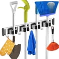 Broom Holder Wall Mount Mop and Broom Hanger Wall Mounted Garage ...
