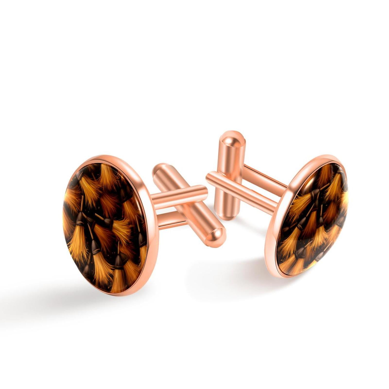 Broom Men's Stainless Steel Cufflinks for Suit and Tie Formal Occasions ...
