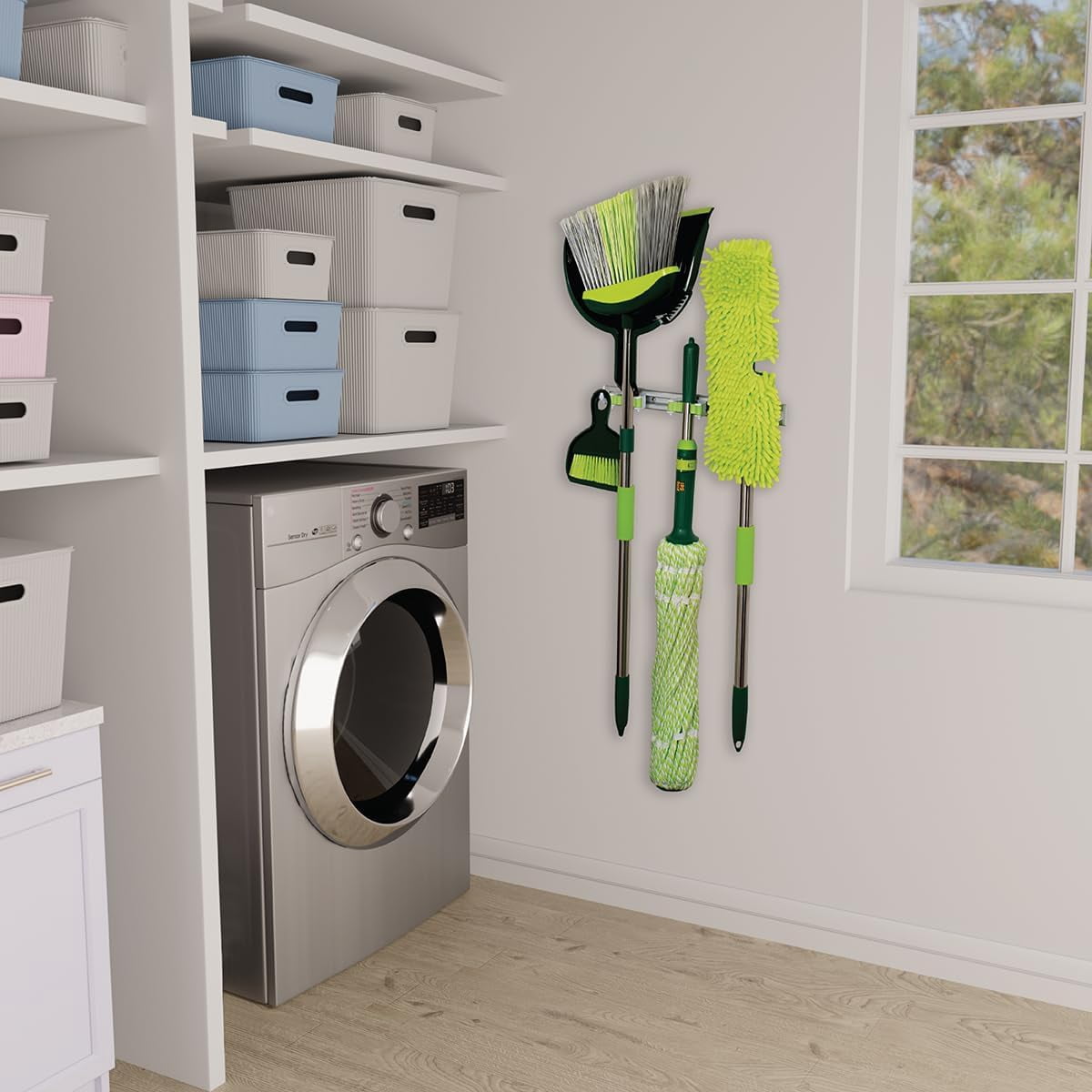 Broom & Mop Cleaning Set - 7-Piece Floor Cleaning Kit - Walmart.com