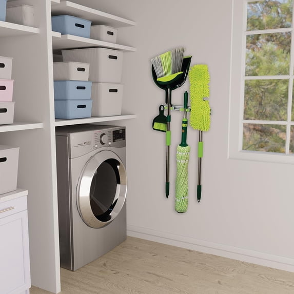 Broom & Mop Cleaning Set - All-in-One Floor Cleaning Kit with Angled ...