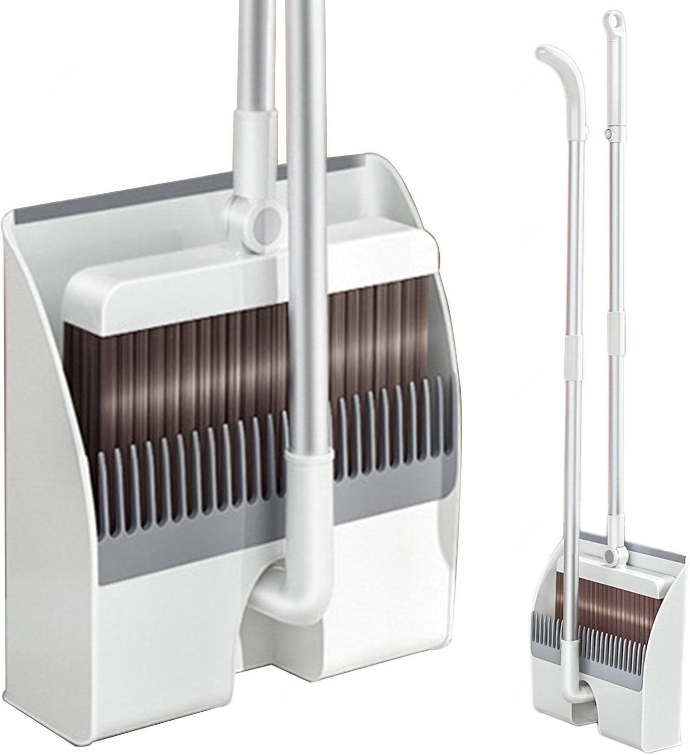 Broom and Dustpan Set 360 Degree Rotating Broom Indoor Upright Broom ...