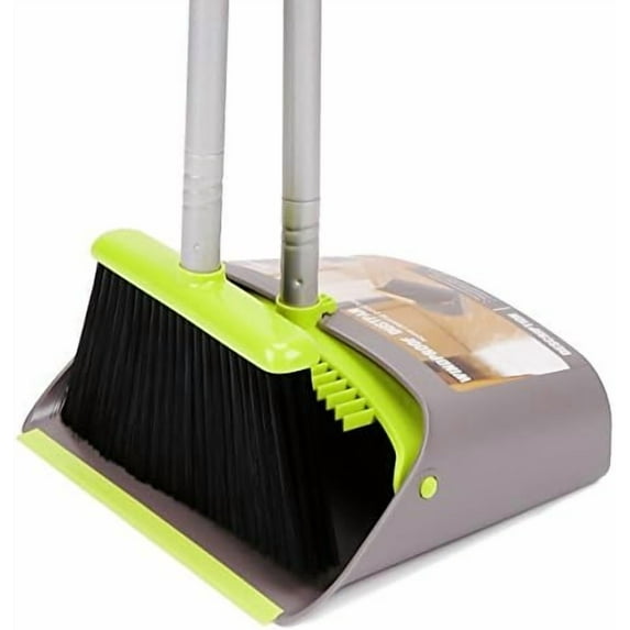 Broom and Dustpan Set, Broom with Dust Pan with Long Handle Combo Set ...