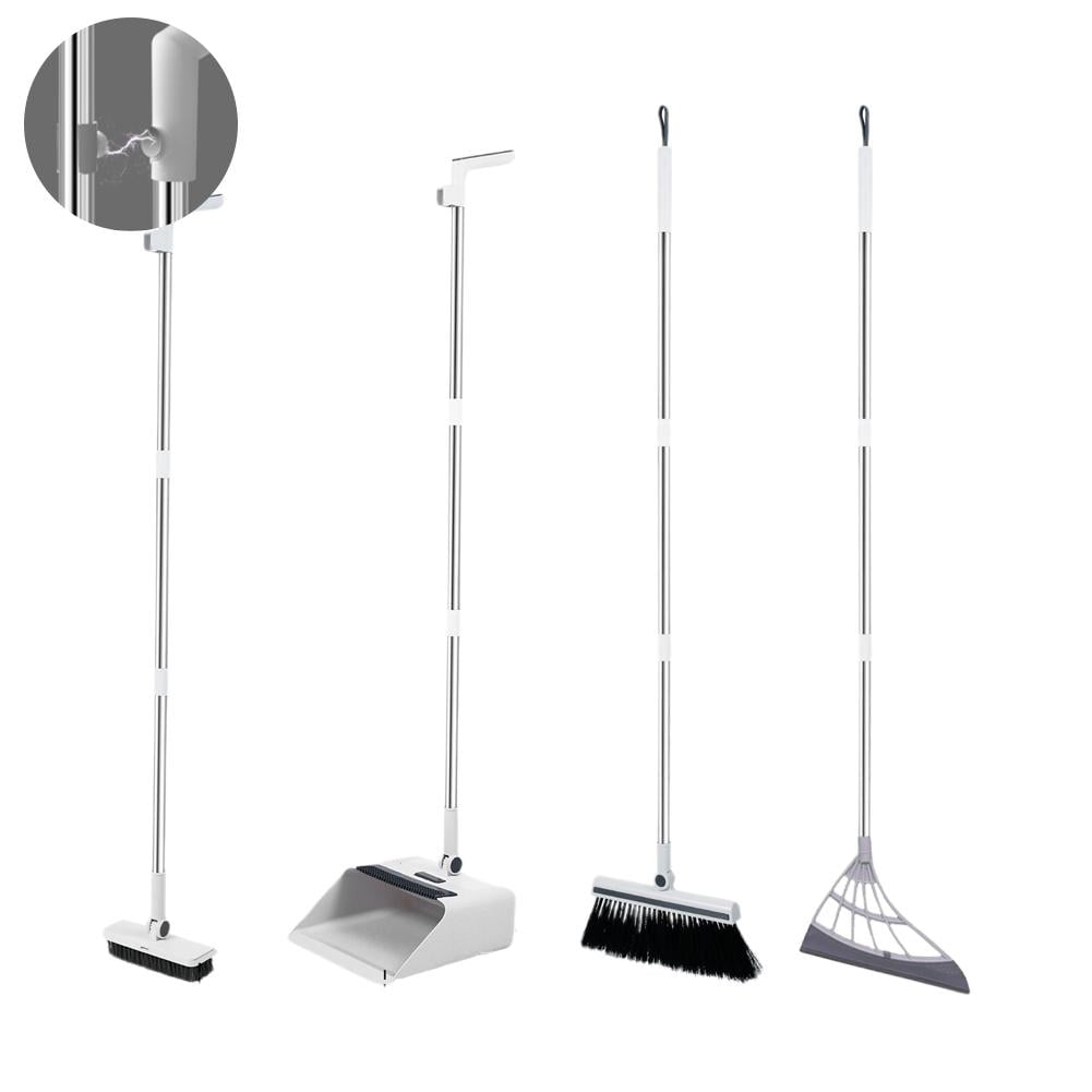 Broom and Dustpan Set, House Brooms For Sweeping, Light Weight Steel ...