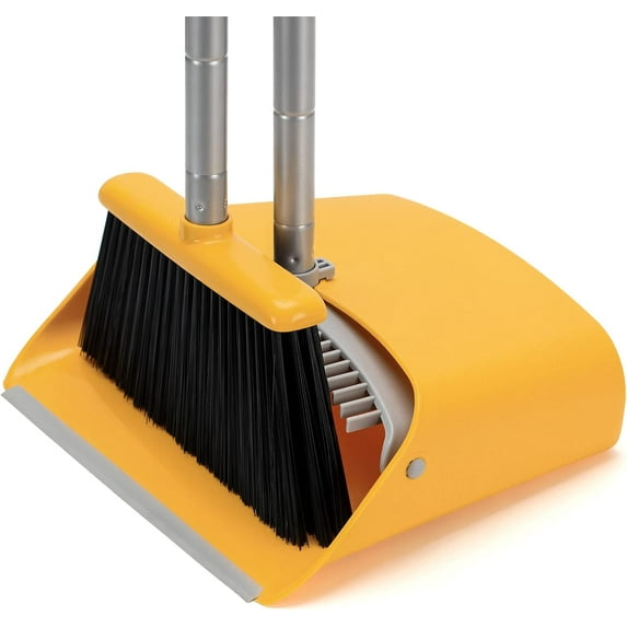Broom and Dustpan Set, Stand Up Broom and Dustpan for Cleaning ...