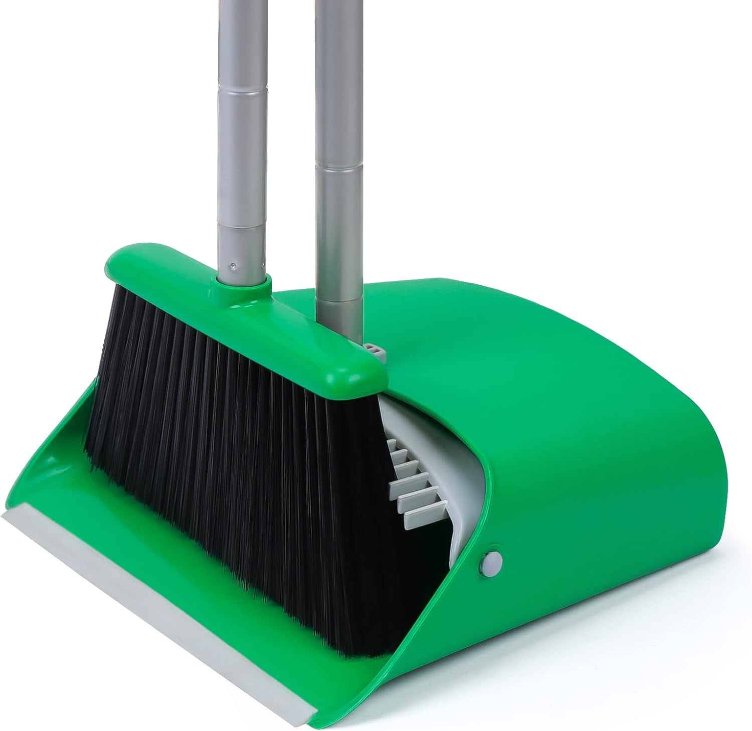 Broom and Dustpan Set with 52" Long Handle for Home Kitchen Room Office ...