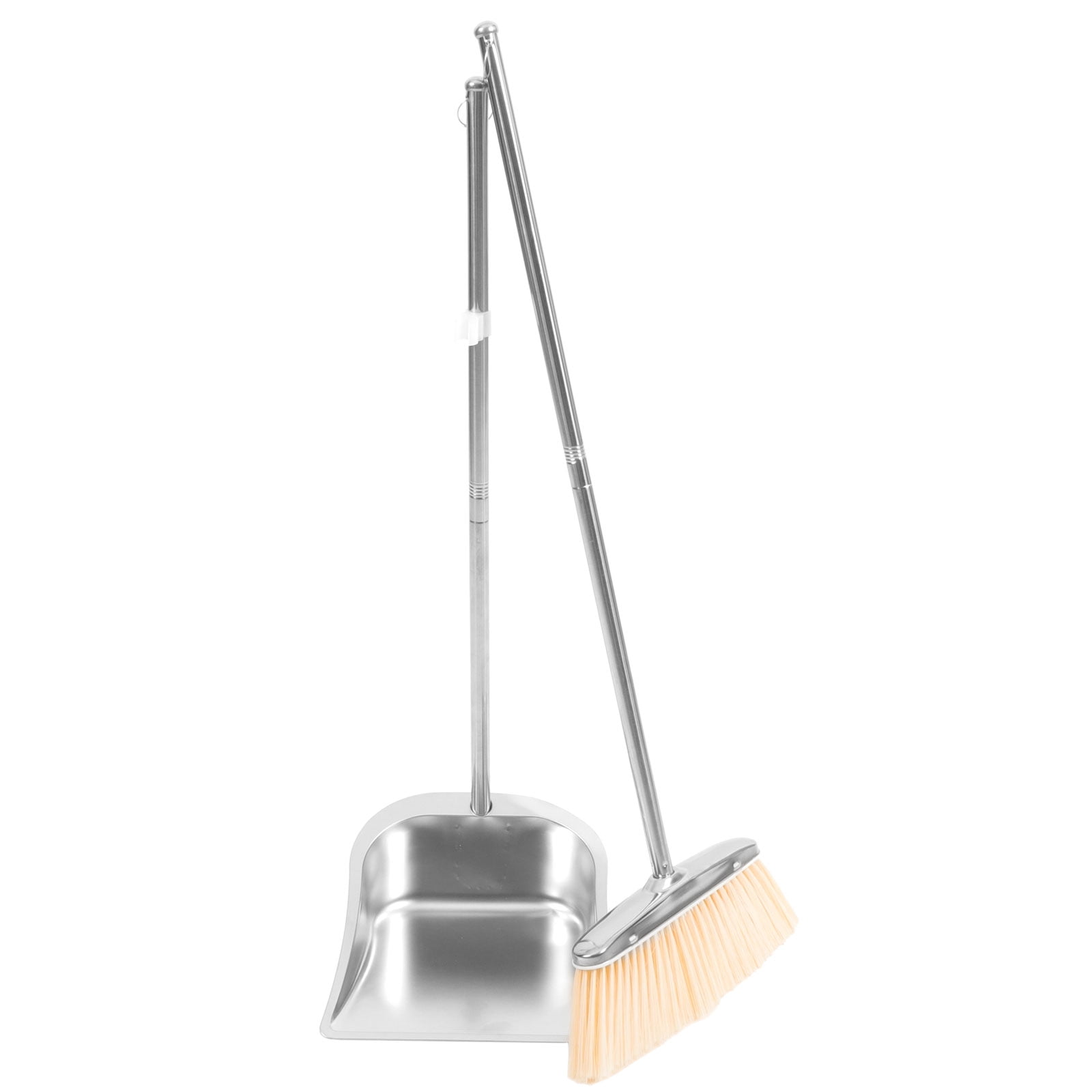 Broom with Dust Pan Garbage Shovel Dustpan and Small Cleaner Silver ...