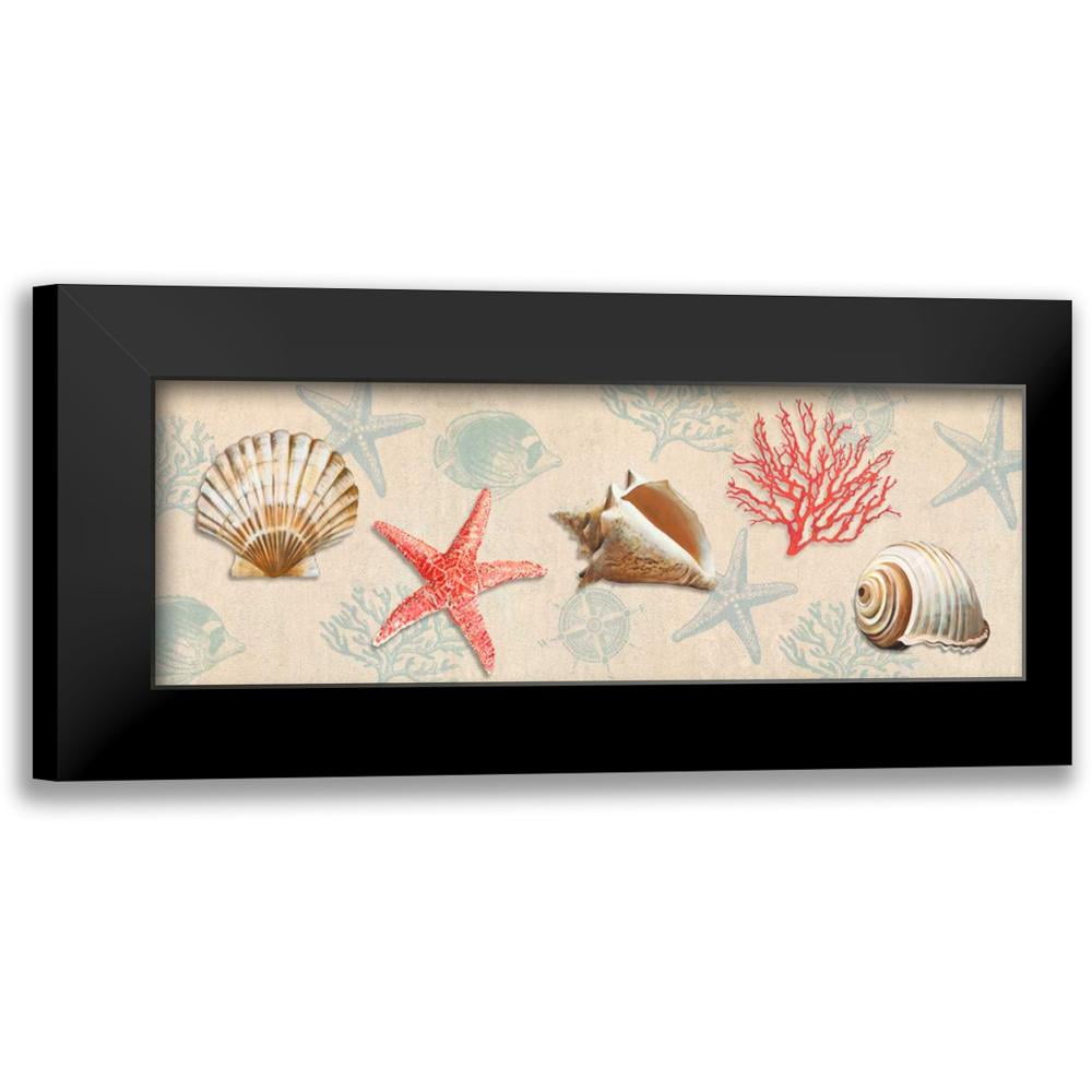 Broome, Ted 24x11 Black Modern Framed Museum Art Print Titled - Gifts from the Ocean - Walmart.com