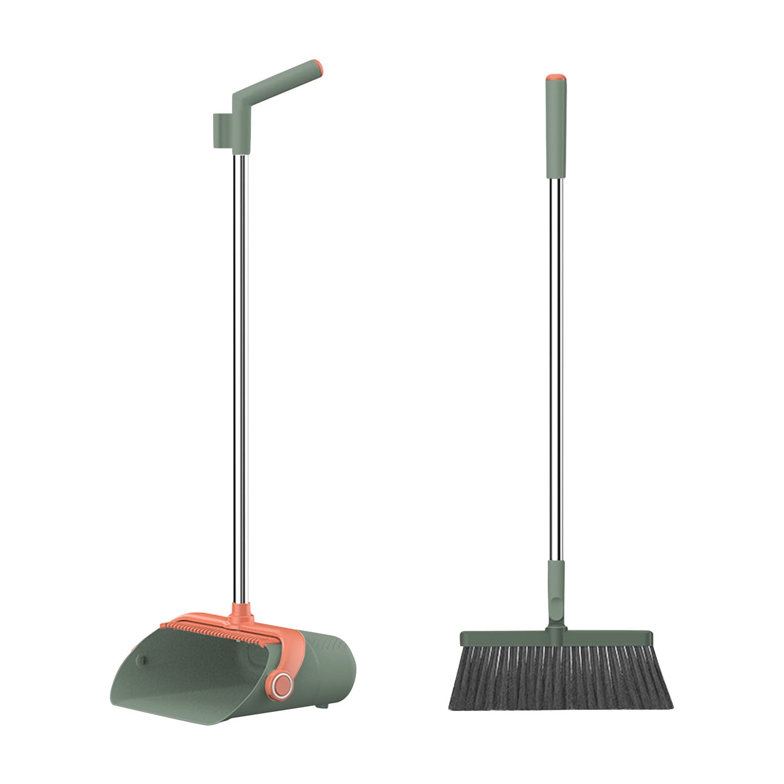 Brooms And Dustpan Set Home Cleaning Supplies Stainless Steel Handle ...