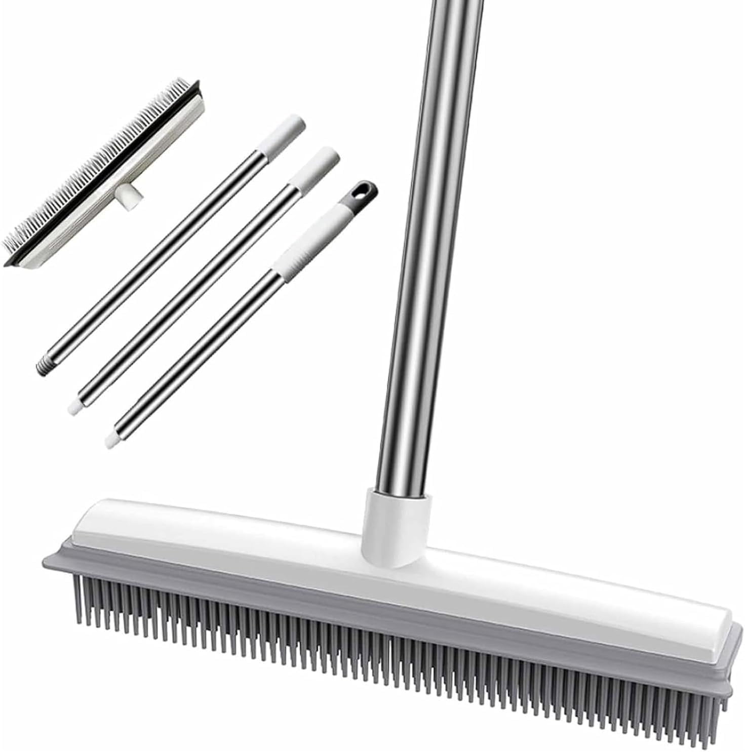 Broomwiz Carpet Scrubber , Broom Wizard Carpet Rake, Broomwiz Pet Hair Removal, Rubber Broom ...