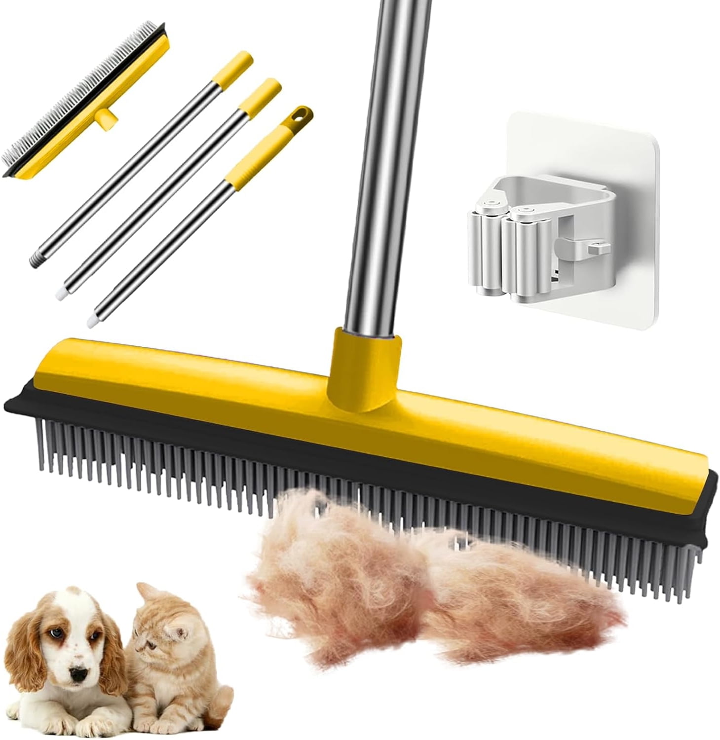 Broomwiz Carpet Scrubber-Broomwiz Pet Hair Removal, Petibo Pet Broom for Carpet, Broomie Broom ...