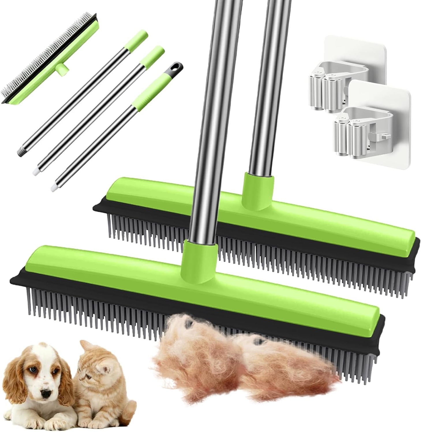 Broomwiz Carpet Scrubber-Broomwiz Pet Hair Removal, Petibo Pet Broom for Carpet, Broomie Broom ...