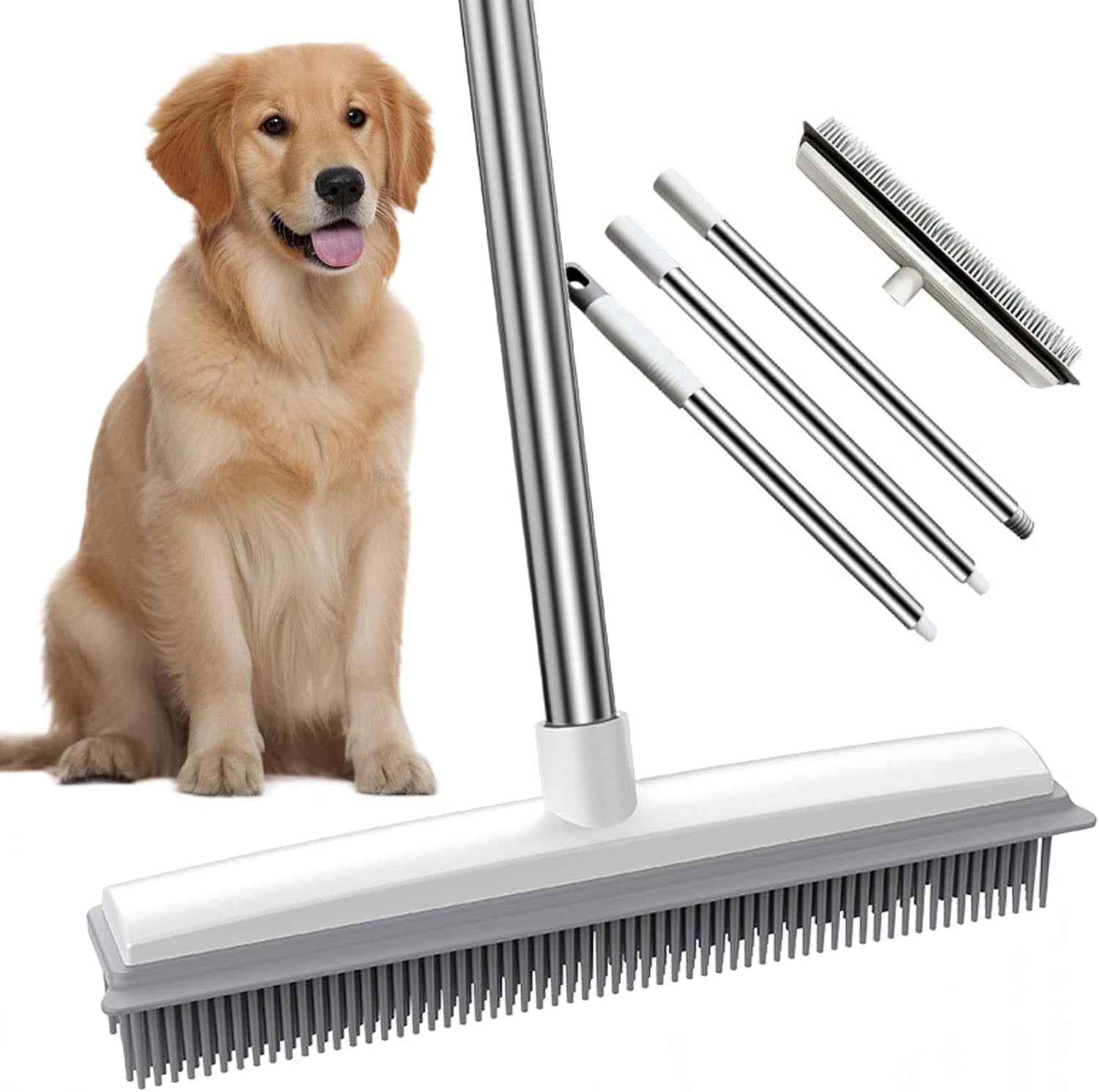 Broomwiz Pet Hair Removal, Broomwiz Carpet Scrubber, Broomwiz Broom, Rubber Broom Carpet Brush ...