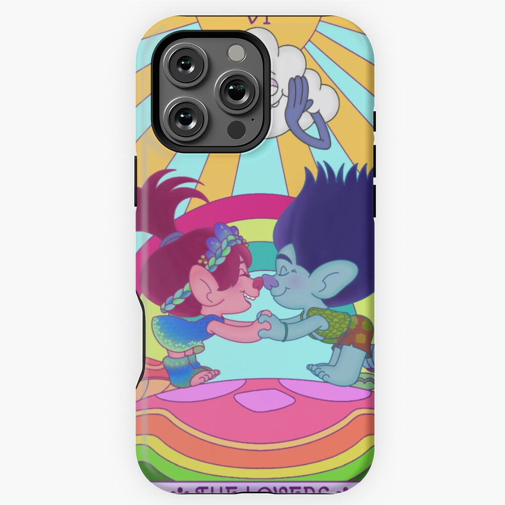 Broppy Lovers Tarot Card Trolls Ship Phone Case for iPhone 16 15 14 13 ...