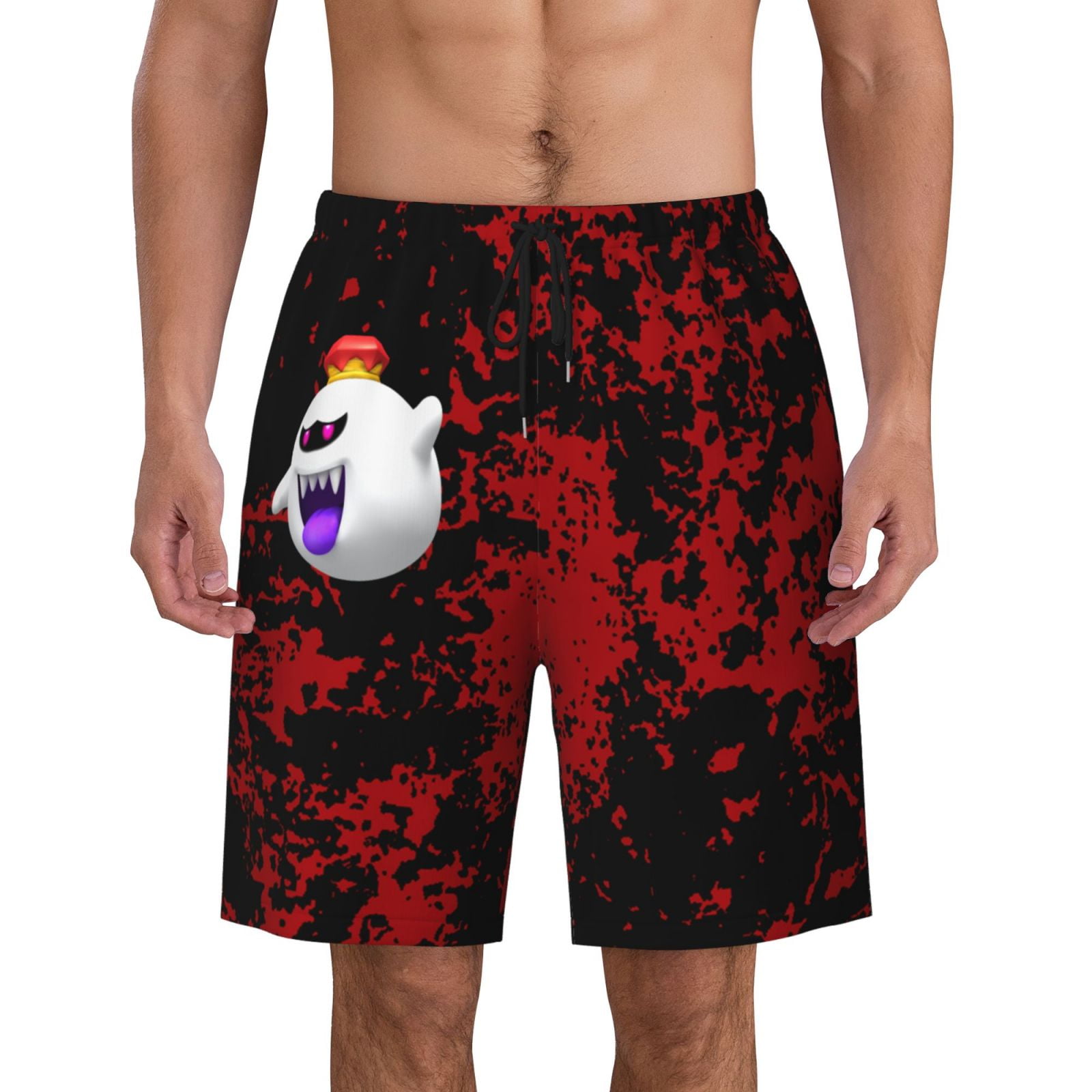 Bros Animated Luigi's Mansion Men's Swim Trunks Beach Board Shorts ...