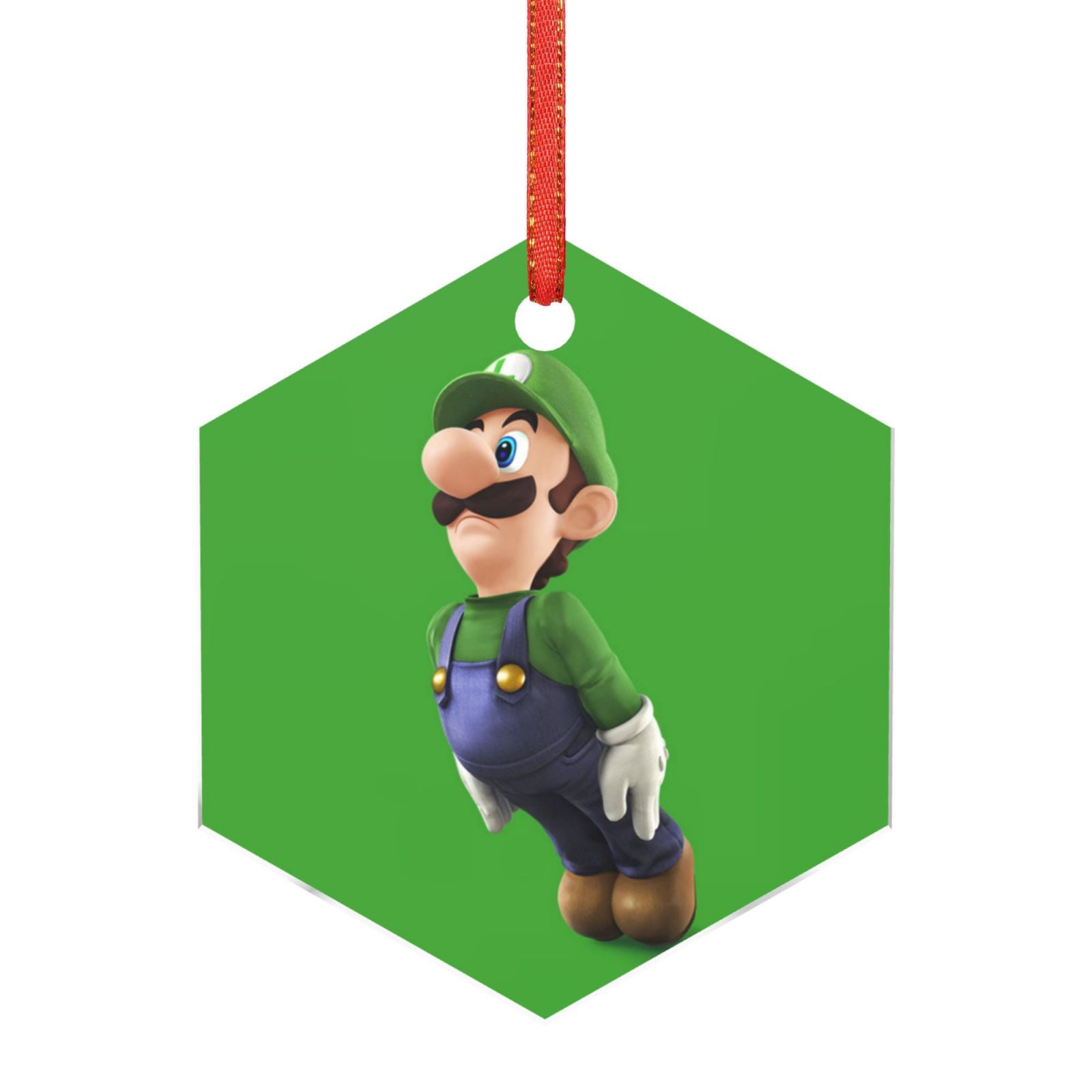 Bros Cartoon Luigi's Mansion Acrylic Christmas Ornaments Christmas Tree ...