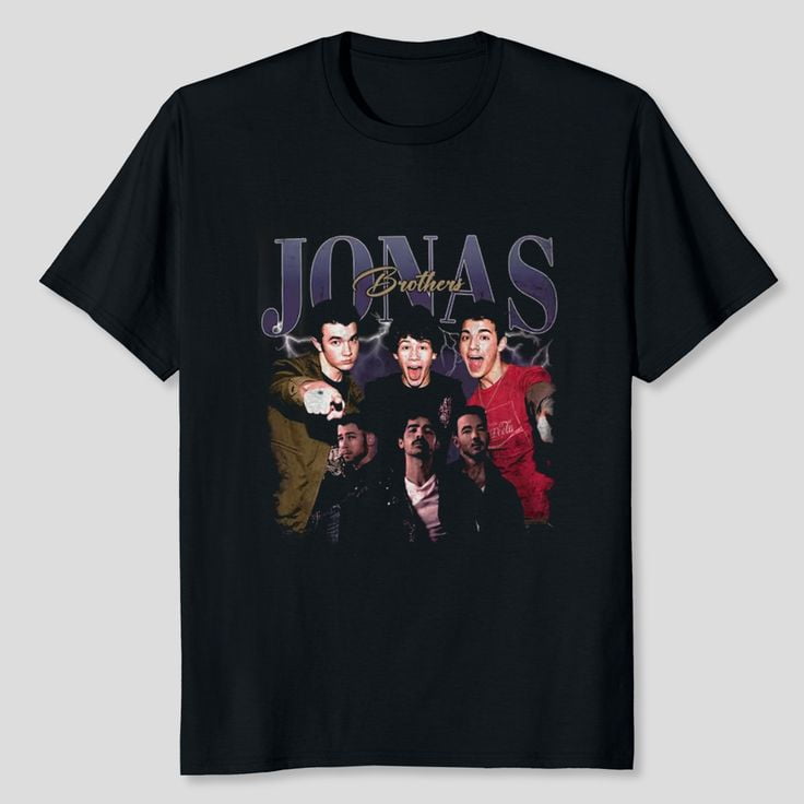 Bros Jonas Living The Dream Tour 2025 Shirt, Jonas 20 Then and Now Tee ...