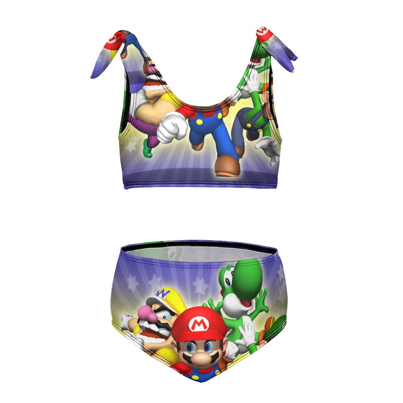 Bros Luigi Kid's Swimwear Two Piece Swimsuit Summer Beach Vacation ...