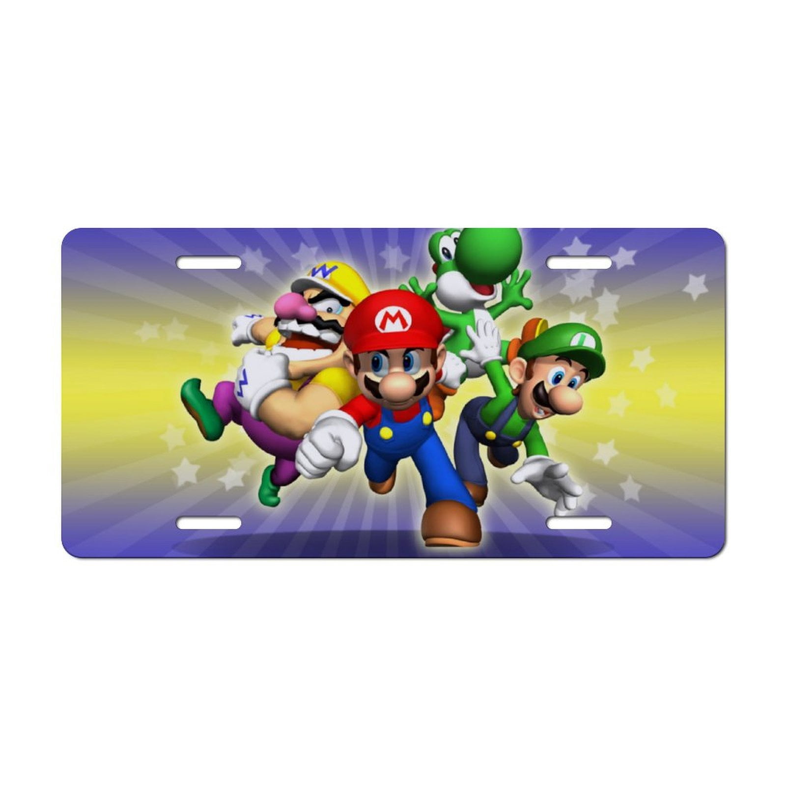 Bros Luigi License Plate Cover Aluminum For Various Car Truck Models ...