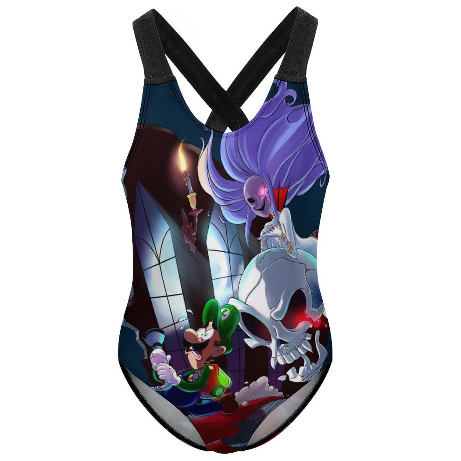 Bros Luigi's Mansion Girl's One-piece Swimsuit Summer Children's Beach ...