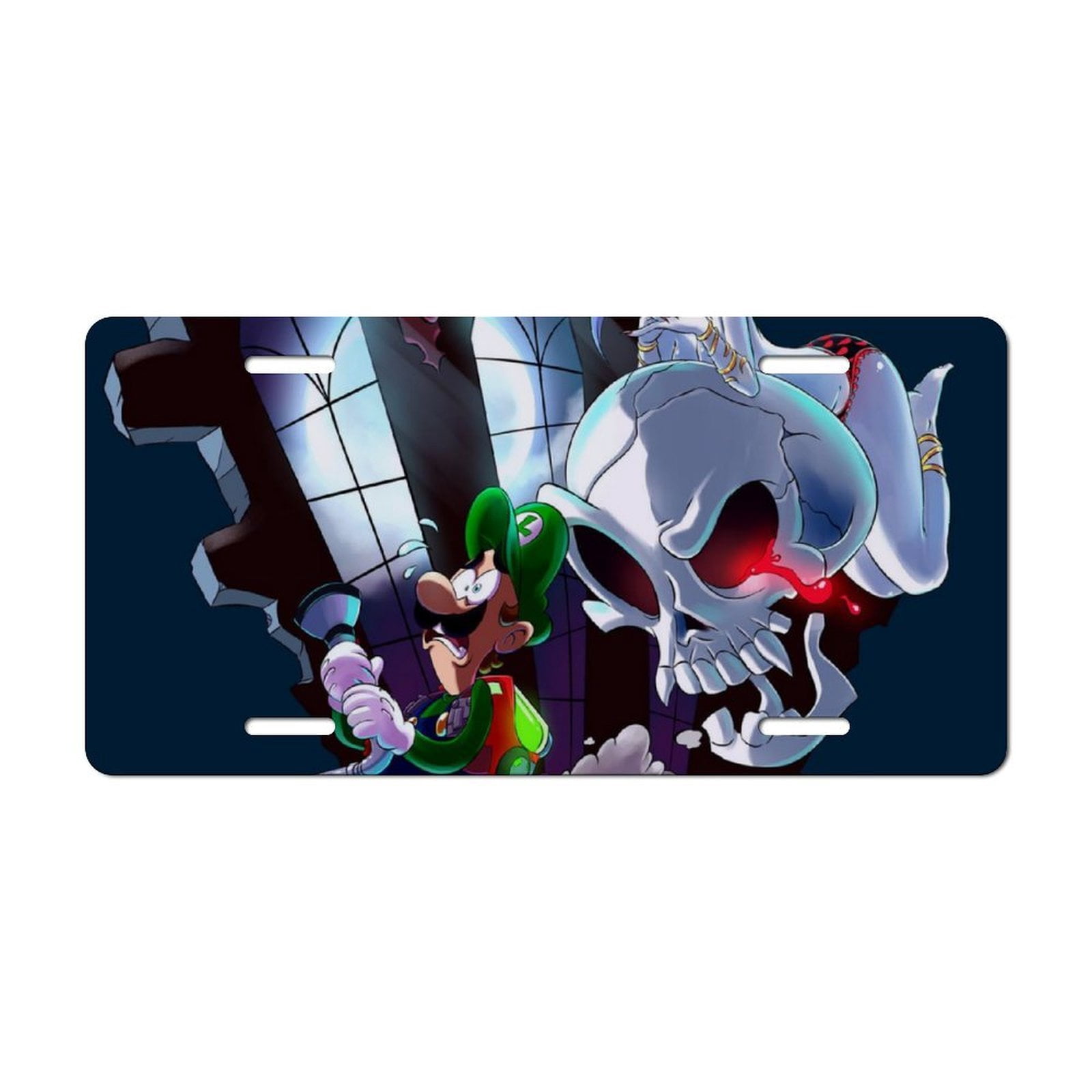 Bros Luigi's Mansion License Plate Cover Aluminum For Various Car Truck ...