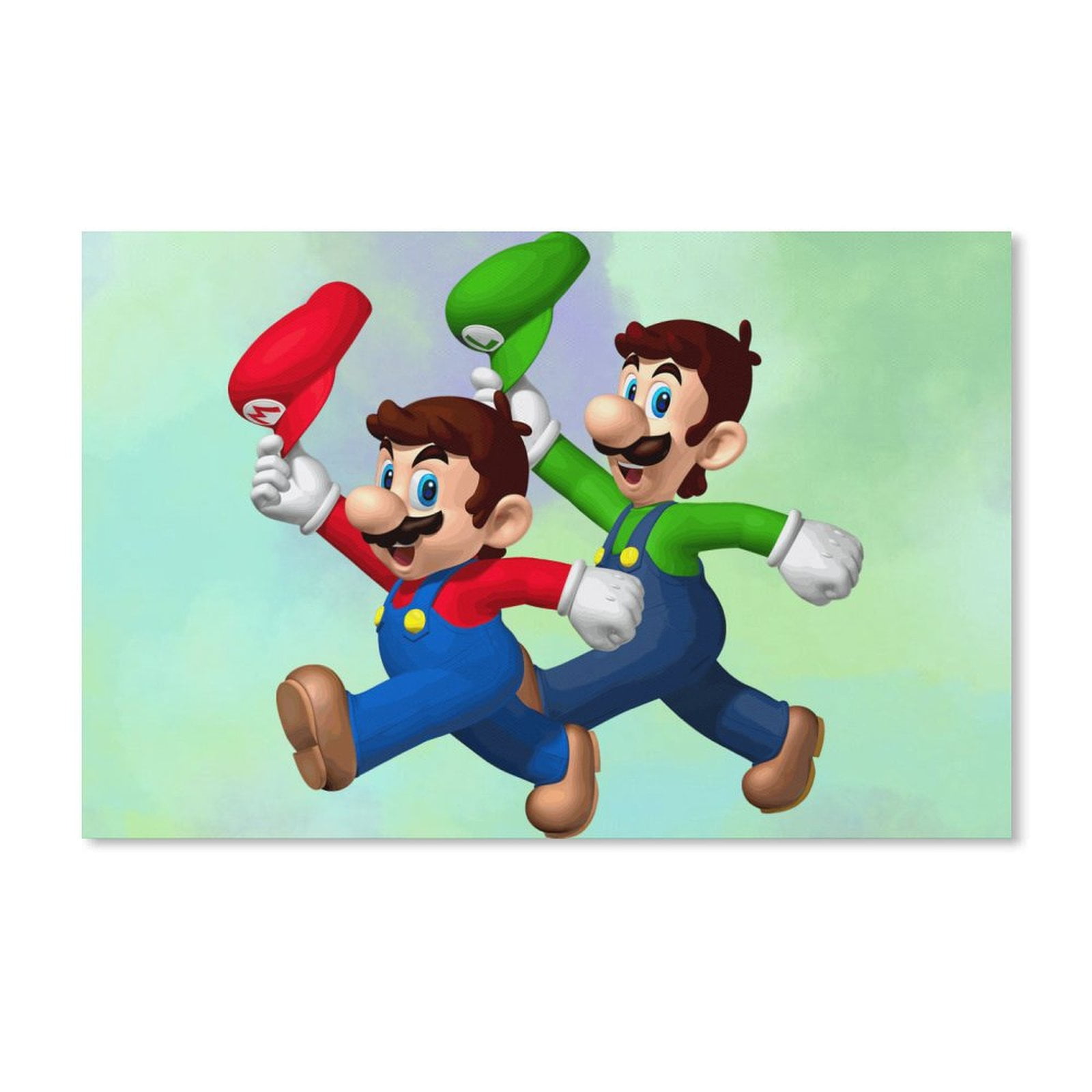 Bros Luigi's Mansion Mario Decorative Painting Canvas Wall Poster Art ...