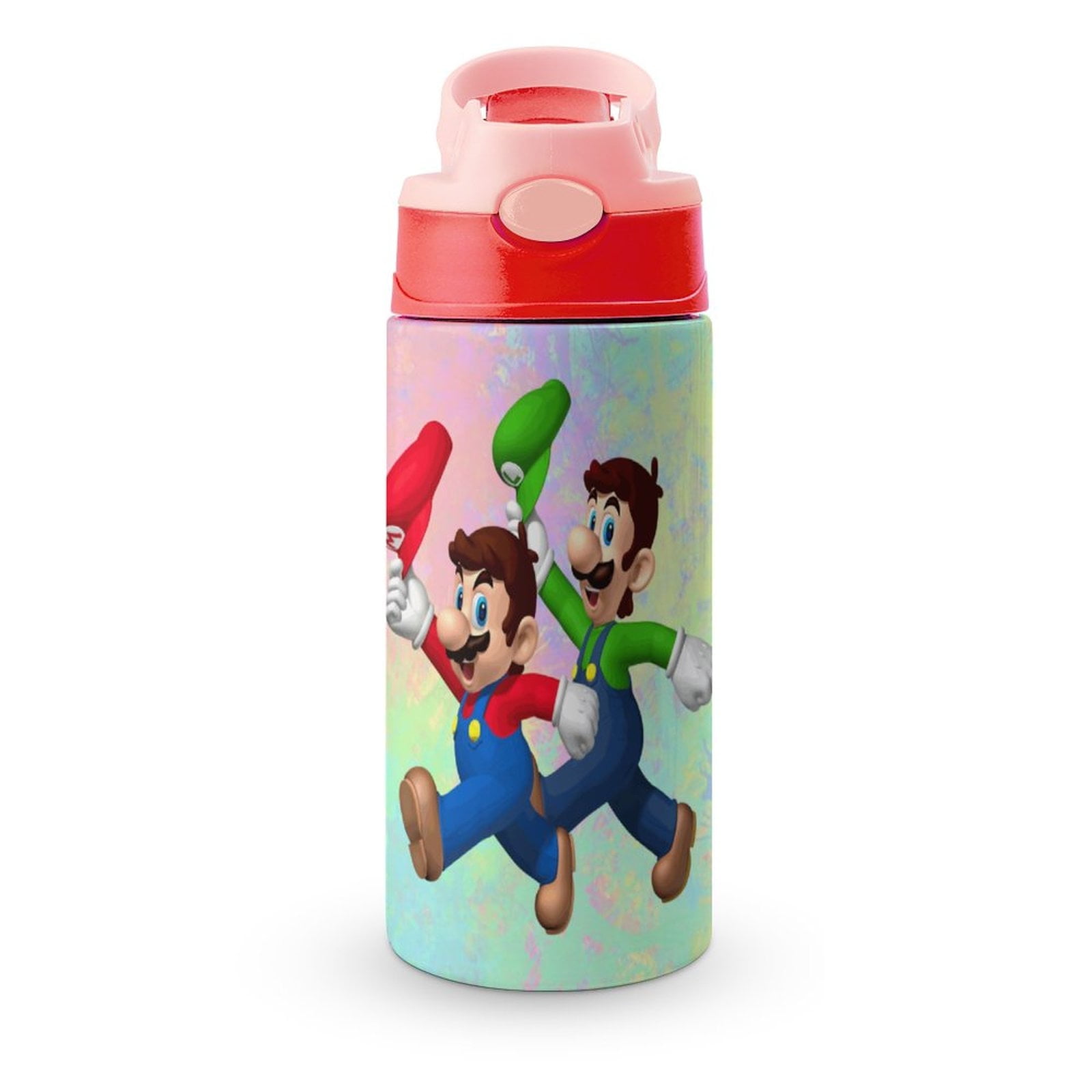 Bros Luigi's Mansion Mario Kid's Insulated Water Bottle With Straw ...
