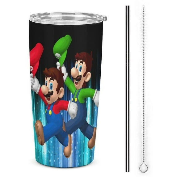 Bros Luigi's Mansion Mario Stainless Steel Car Cup Daily Thermal Vacuum ...