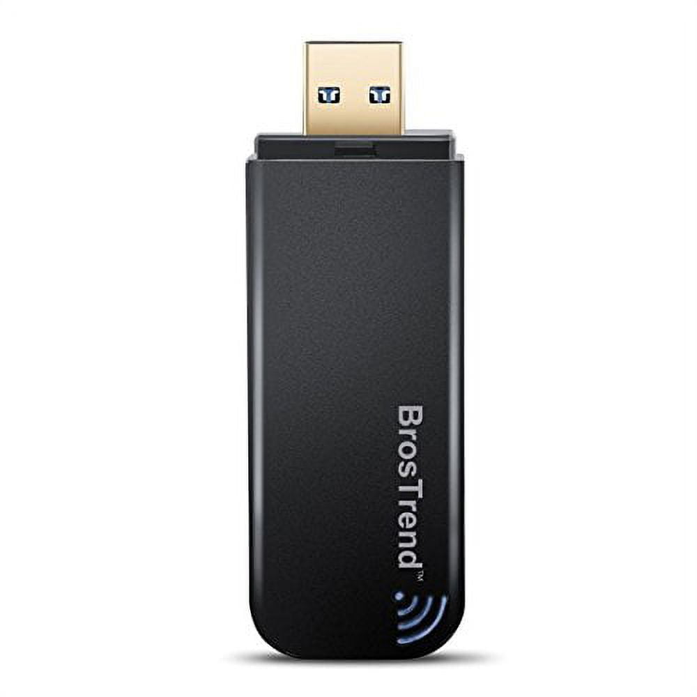 BrosTrend 1200Mbps USB WiFi Network Adapter for Laptop, Desktop PC of ...