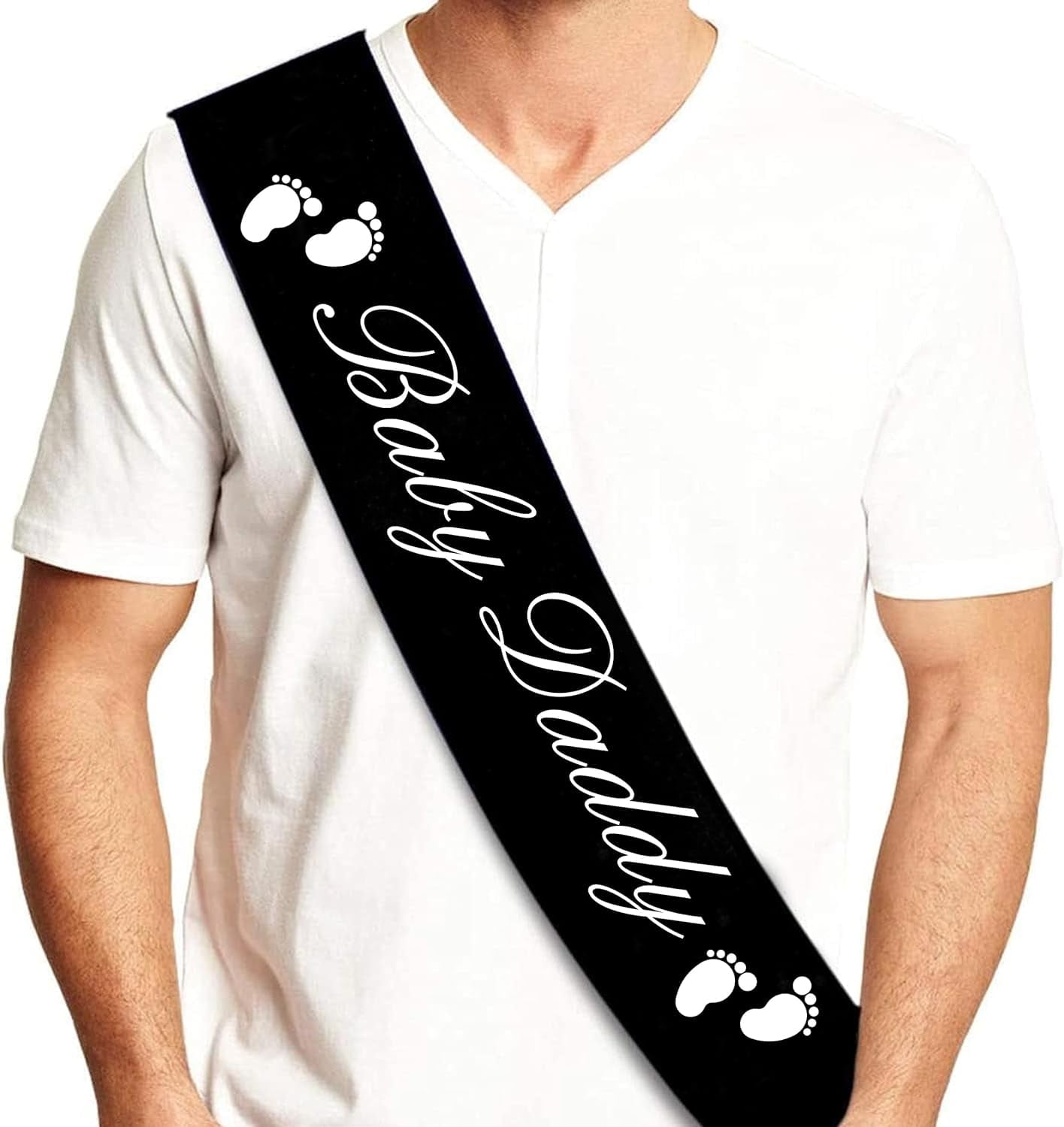 Brosash Baby Daddy Funny Baby Shower Sash For Daddy - 6-Foot, 4-Inch ...