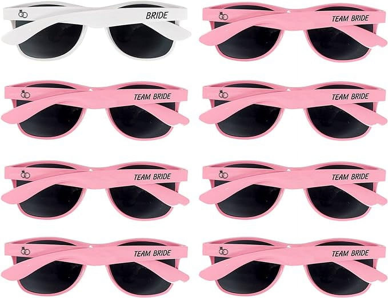 Brosash Bachelorette Party Sunglasses Set - 1 Bride and 7 Team Bride ...