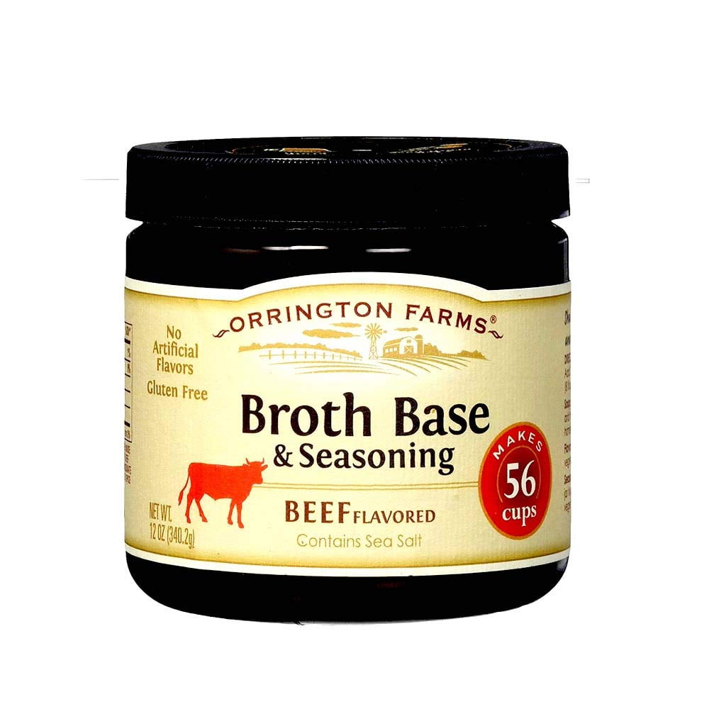 Broth Base & AJH3 Seasoning, Beef Flavored, 12 oz, Makes 56 Cups ...