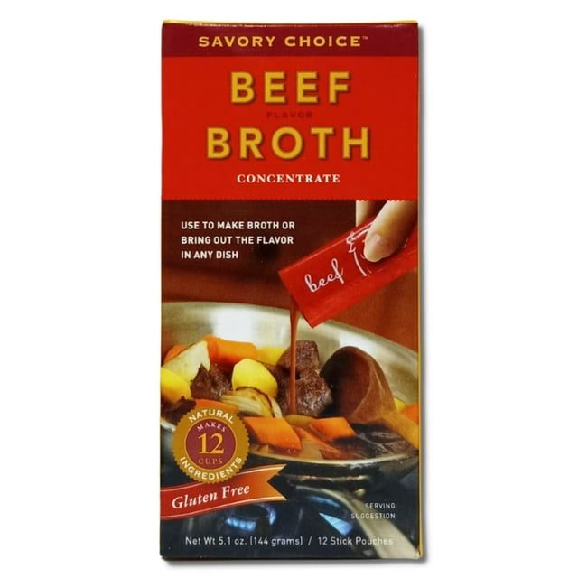 Savory Choice Broth Concentrate Value Pack | Beef | Pack of 4 - Walmart.com