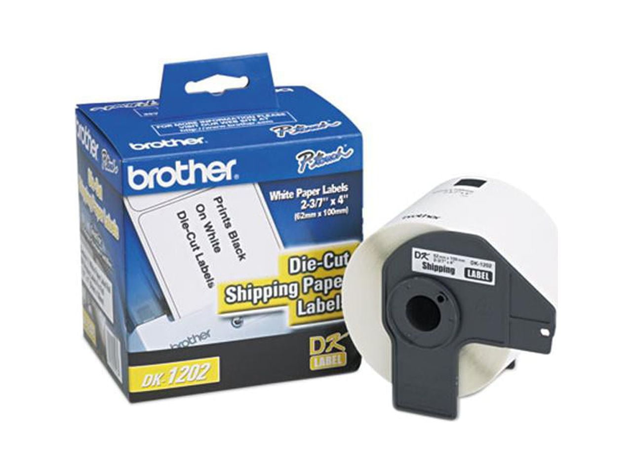 Brother 2.4 in x 3.9 in Shipping White Paper Labels (300 Labels ...