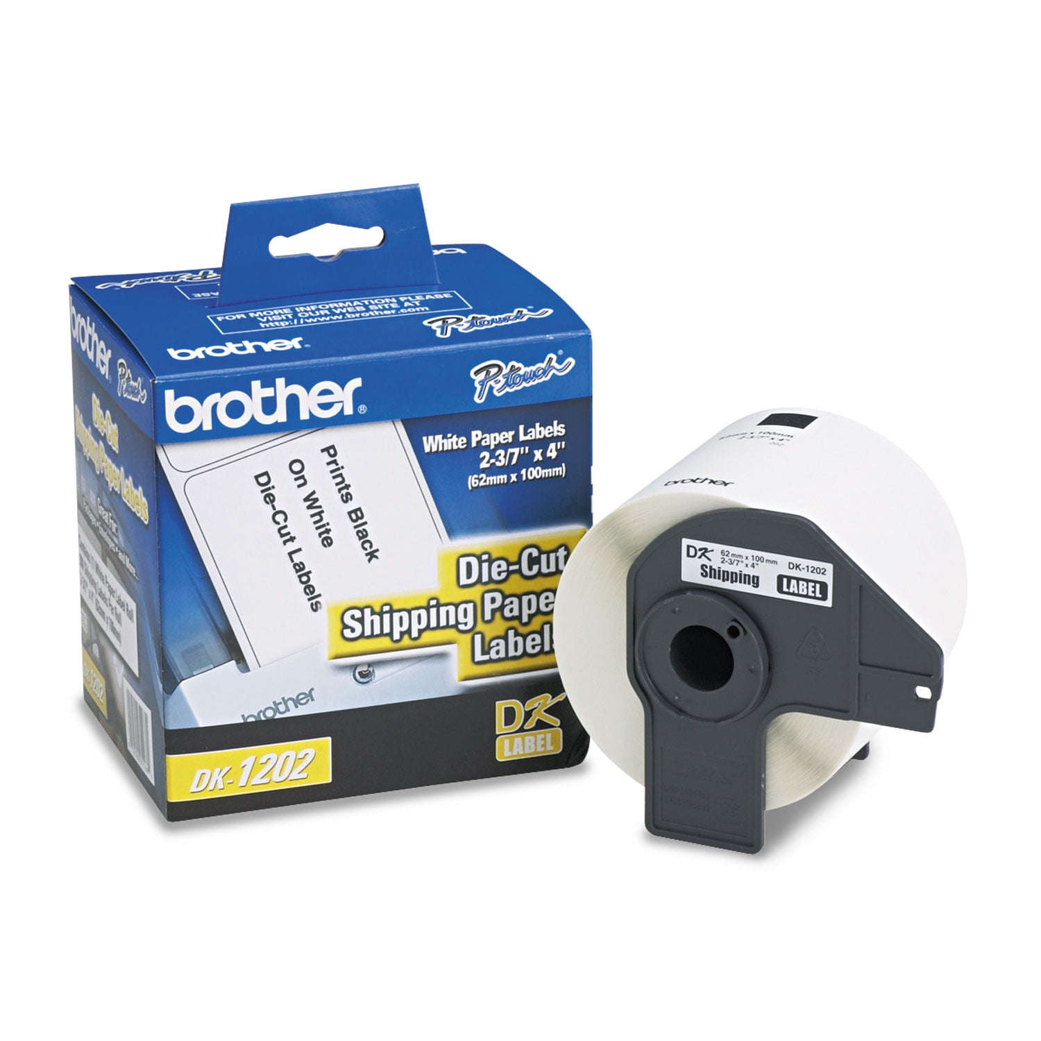 Brother 2.4 in x 3.9 in Shipping White Paper Labels (300 Labels ...