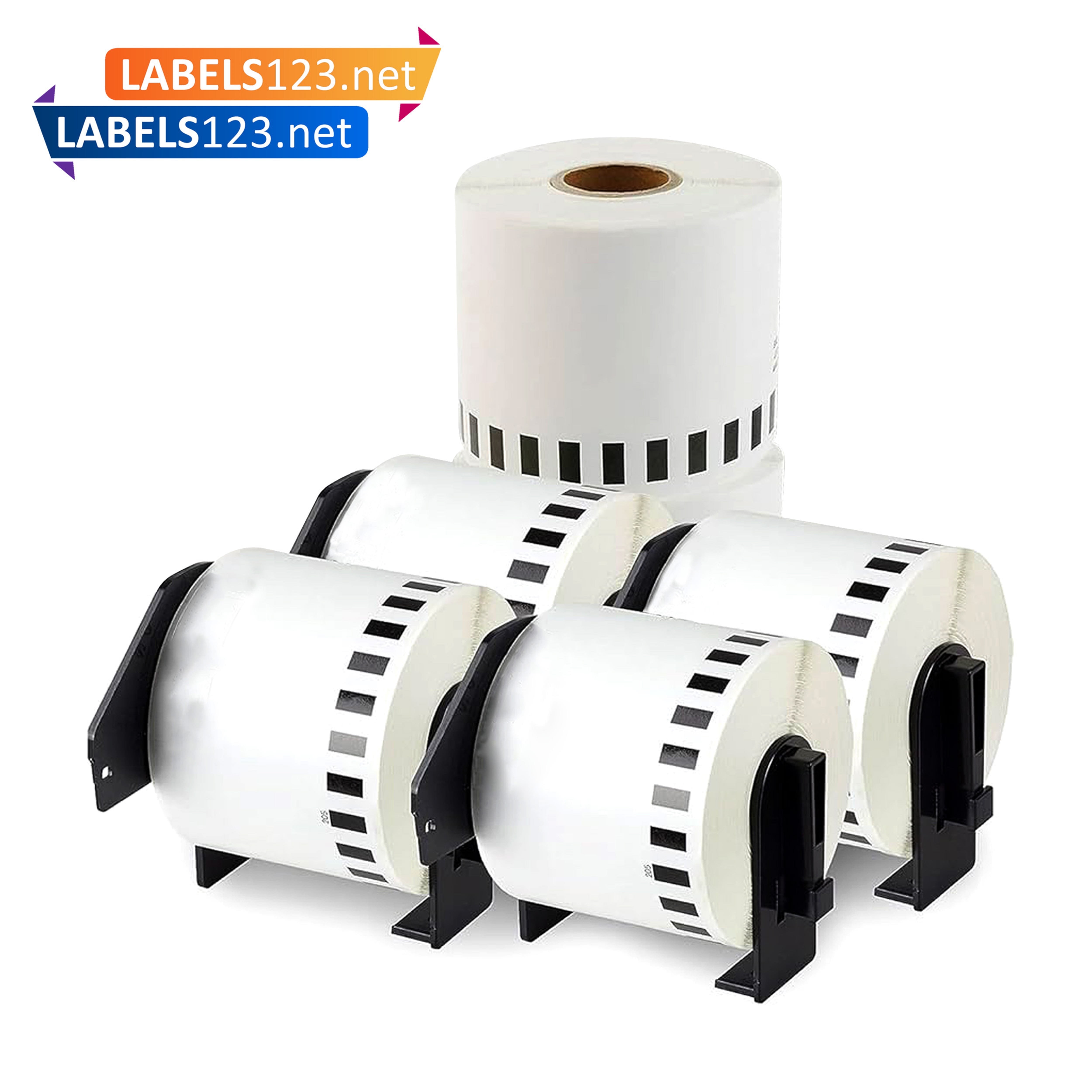 Brother 2205 Compatible Labels | 6 Rolls | 10" x 8" | Sticky, Name ...