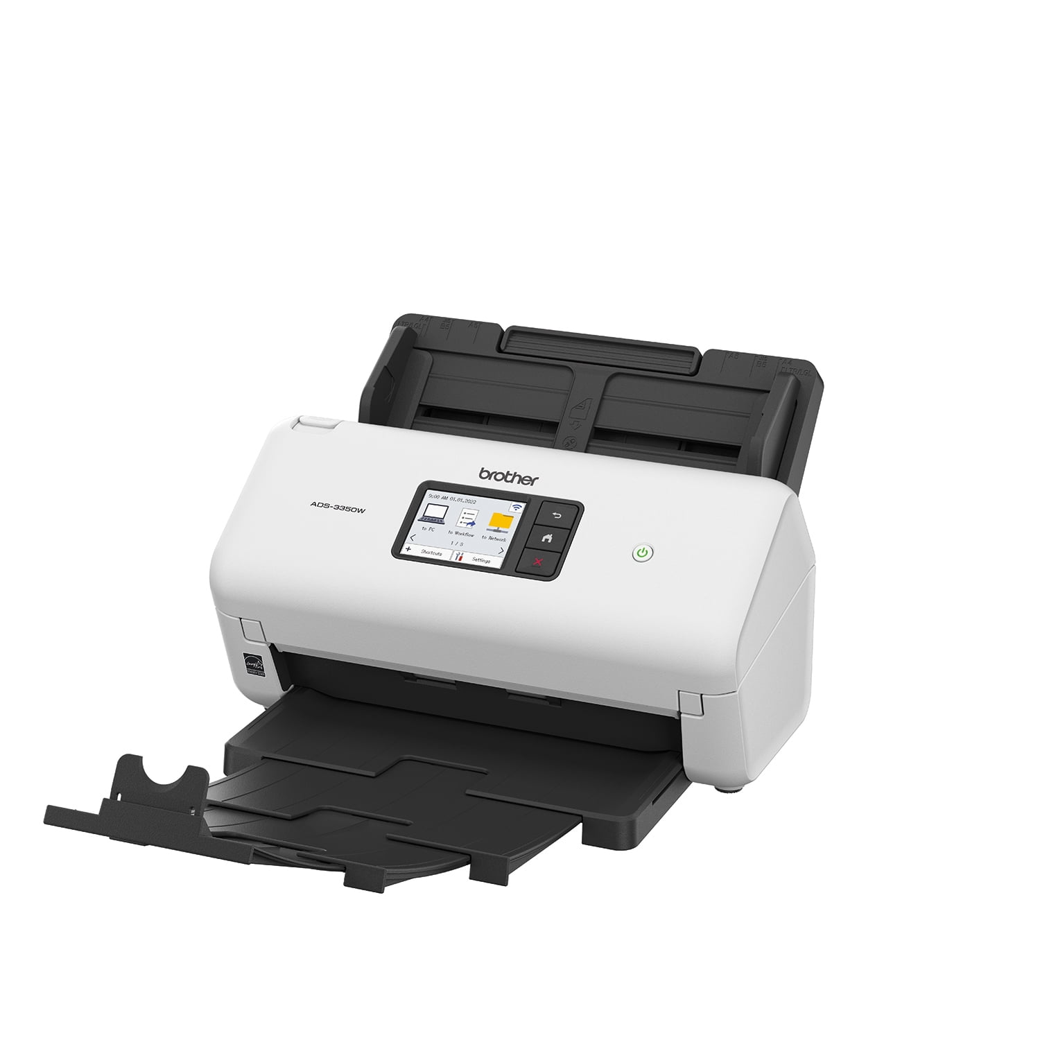 Brother ADS-3350W Wireless High-Speed Desktop Scanner with 2.8-inch ...