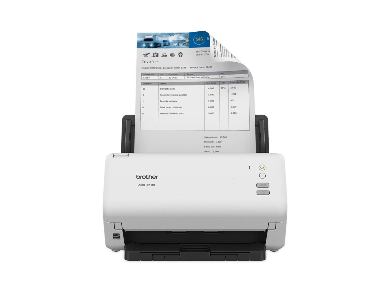 Brother ADS3100 High-Speed Monochrome/Color Desktop Document Scanner ...