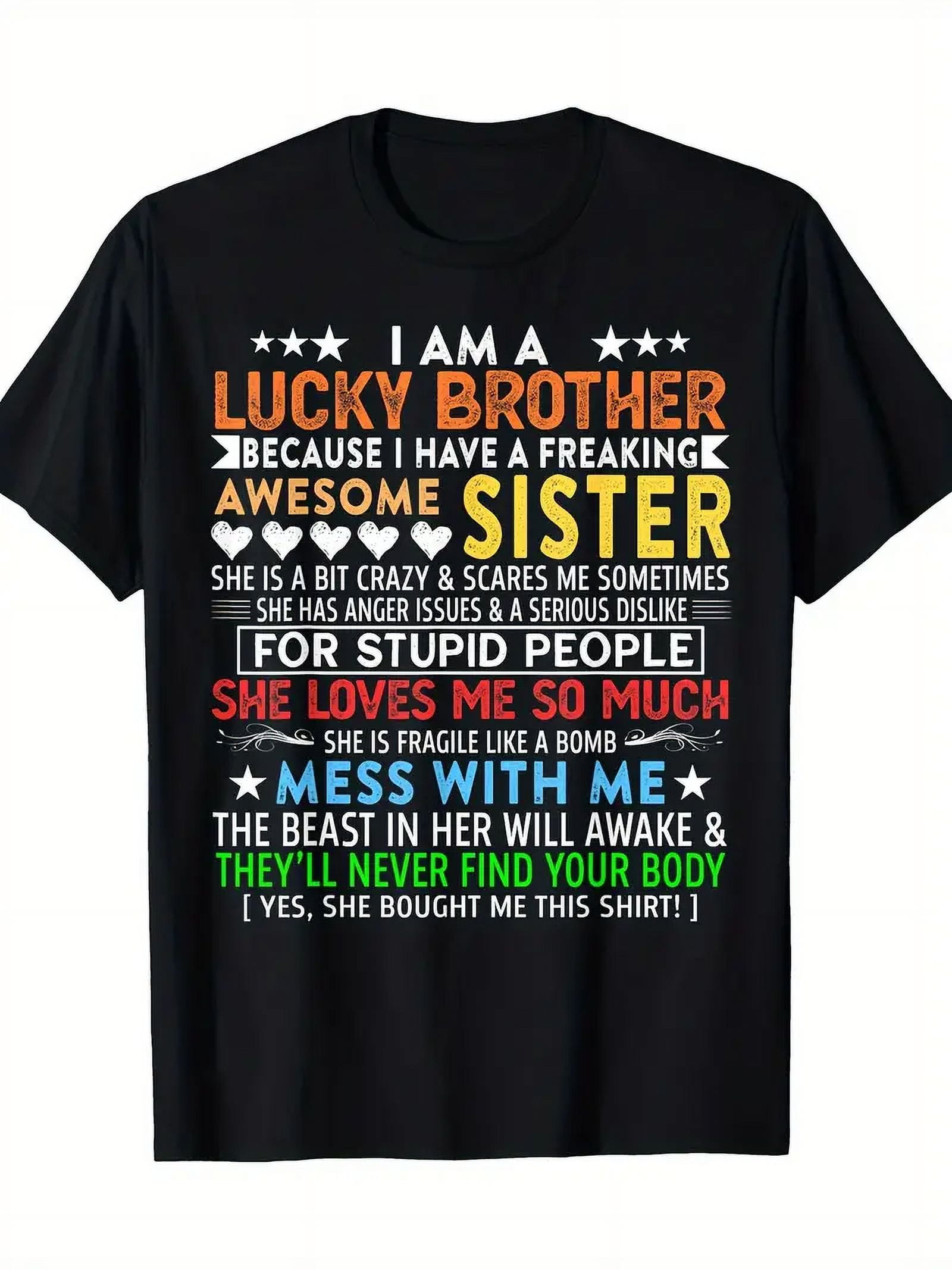 Brother Appreciation Gift Men's T-Shirt Comfortable Short Sleeve ...